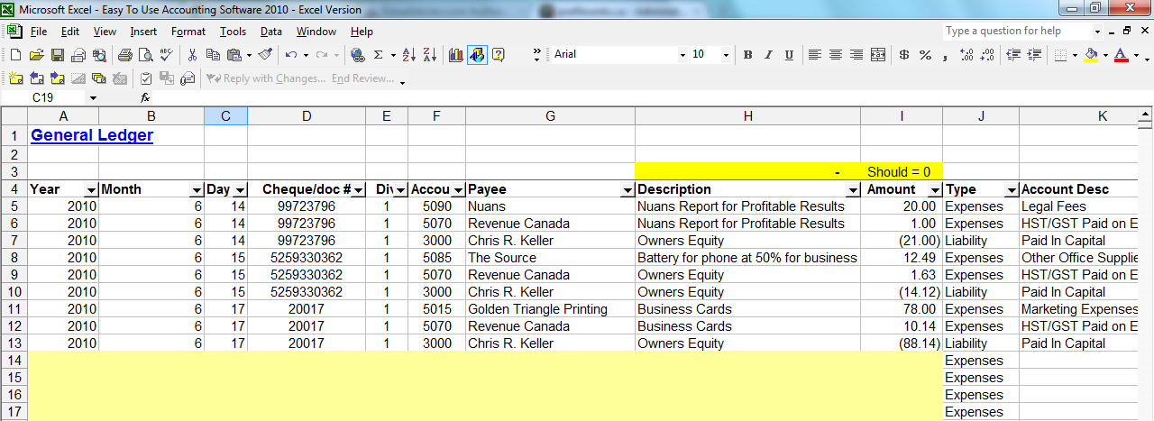 Easy To Use Accounting Software Based In Excel For Quick Learning 